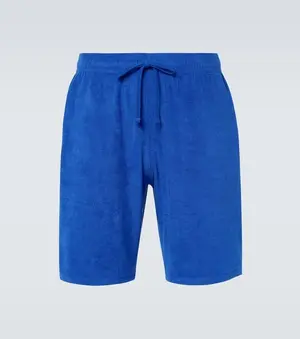 Vilebrequin Cotton-blend Terry Bermuda Shorts - Blue