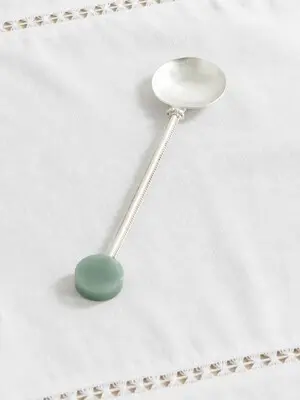 NATALIA CRIADO Double Soup -plated Quartz Spoon - Silver