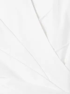 Max Mara Cotton-blend Poplin Midi Wrap Shirt Dress
