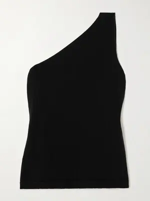 RÓHE One-shoulder Draped Merino Wool-blend Top
