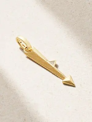 FOUNDRAE 18-karat Diamond Arrow Pendant - Gold