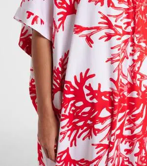 Melissa Odabash Vanessa Printed Kaftan - Red