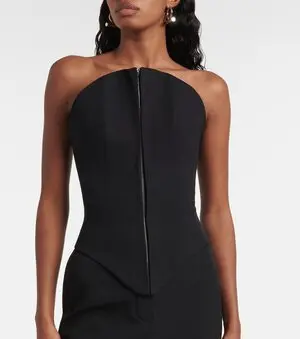 Alexander McQueen Wool Corset Top