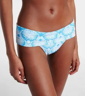Melissa Odabash Brussels Printed Bikini Bottoms - Blue
