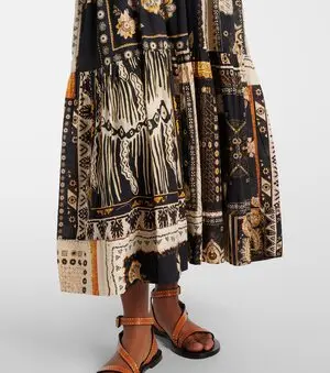 MARANT ETOILE Sabbage Printed Cotton Midi Dress