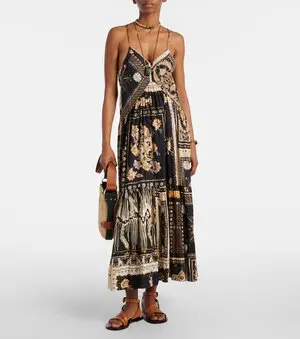 MARANT ETOILE Sabbage Printed Cotton Midi Dress