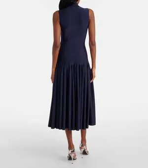Alaïa Godet Midi Dress