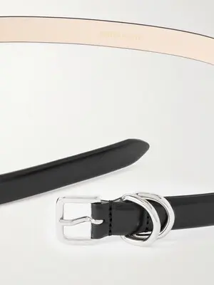 DEHANCHE Constance Leather Waist Belt - Black