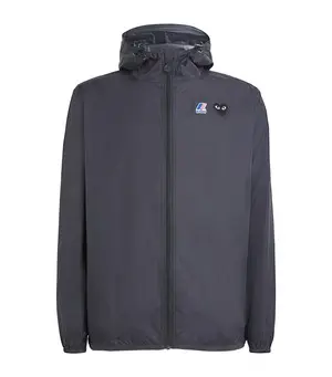 Play Comme Des Garcon X K-way Water-resistant Jacket - Black