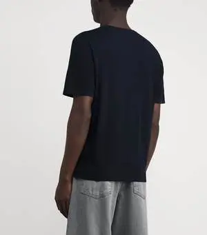 Vince Merino Wool-cashmere T-shirt - Navy