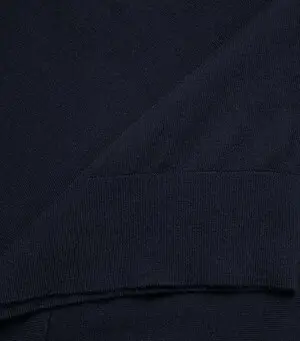 Vince Merino Wool-cashmere T-shirt - Navy