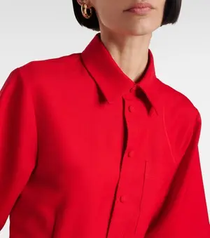 AMI Paris Virgin Wool Shirt Dress