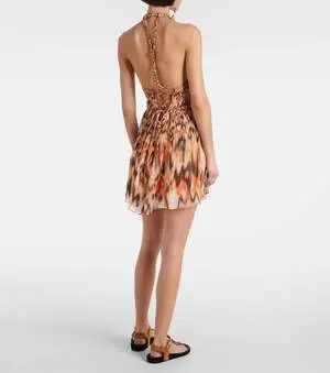 Isabel Marant Étoile Rozilda Printed Silk Mini Dress - Multicoloured