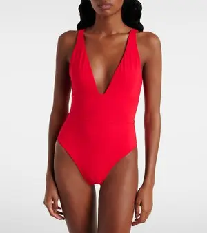 Melissa Odabash Caribbean One Piece Swimsuit - Red