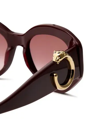 Cartier Panthère De Sunglasses - Red