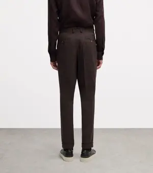 BOSS Linen-wool Tailored Trousers