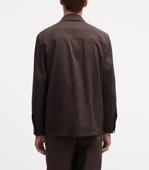 BOSS Linen-virgin Wool Overshirt