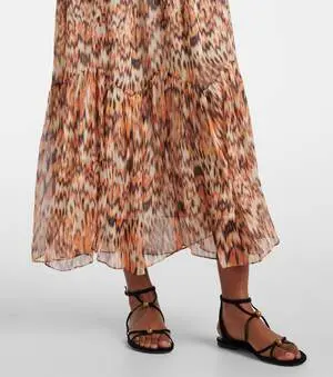 Isabel Marant Étoile Odelia Printed Silk Midi Dress