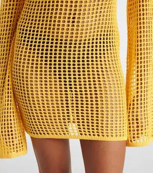 BANANHOT Serena Crochet Minidress - Yellow