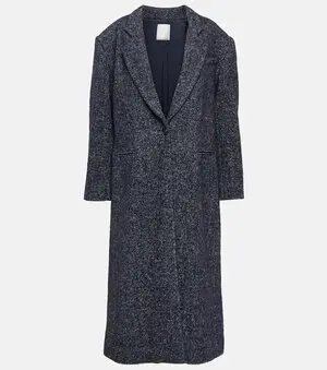 Christopher Esber Herringbone Coat - Blue