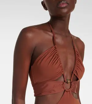 Max Mara Cleopatra Cut Out One Piece Swimsuit