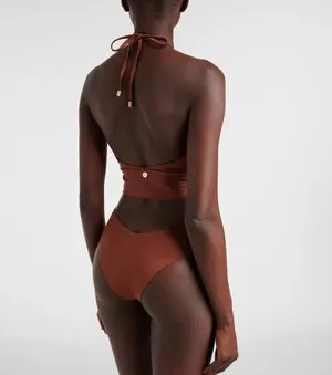 Max Mara Cleopatra Cut Out One Piece Swimsuit