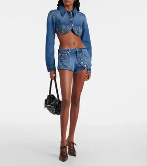 JEAN PAUL GAULTIER Cropped Denim Jacket