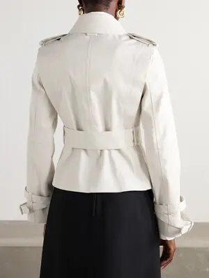 Burberry Belted Cotton-canvas Jacket