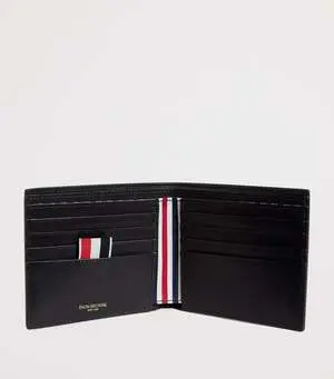 Thom Browne Leather Bifold Wallet - Black
