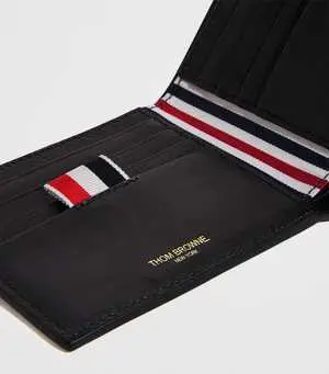 Thom Browne Leather Bifold Wallet - Black