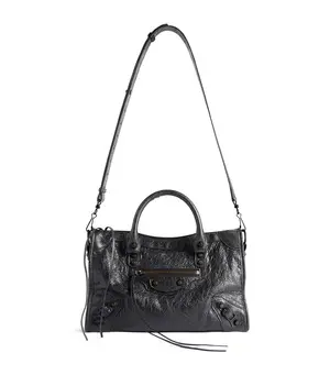 Balenciaga Small Leather Top-handle Bag - Black
