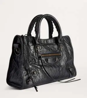 Balenciaga Small Leather Top-handle Bag - Black