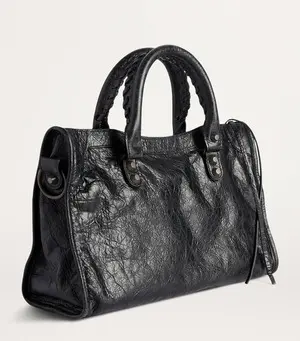 Balenciaga Small Leather Top-handle Bag - Black