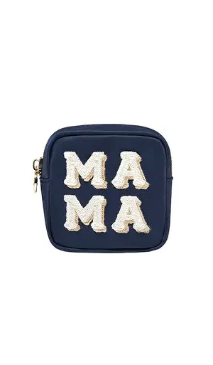 Stoney Clover Lane Mama Embroidered Mini Pouch - Navy