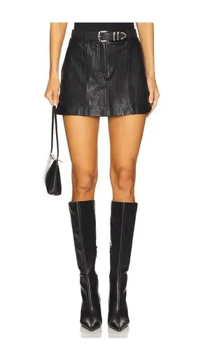 Commando Faux Leather Utility Mini Skirt