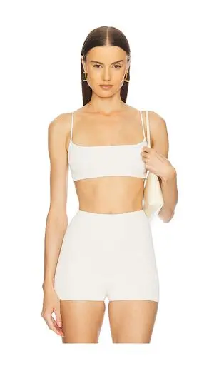 L'academie Viv Knit Bralette In . Also - Ivory