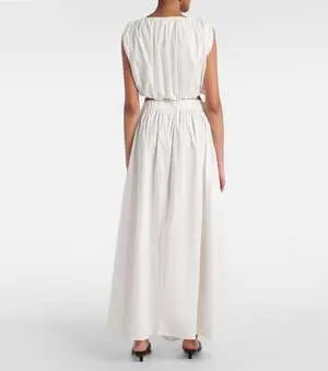 ADRIANA DEGREAS Cotton Maxi Skirt