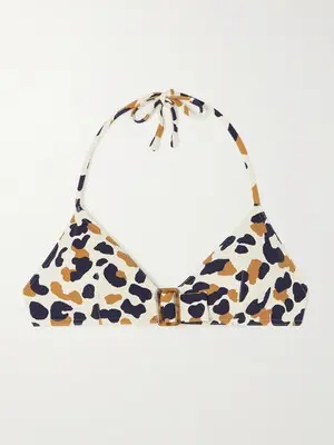 ERES Coquillage Ecailles Printed Triangle Halterneck Bikini Top - Multi