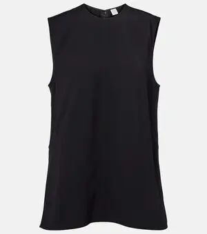 TOTEME Striped Sleeveless Top - Black