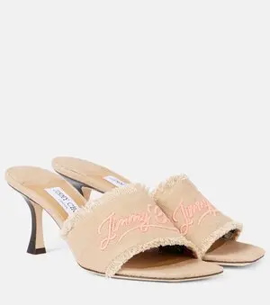 JIMMY CHOO Alexia 70 Mules Beige/ballet