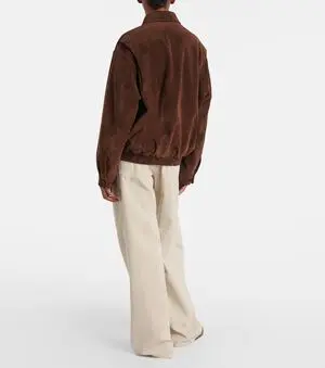 THE ROW Roana Suede Bomber Jacket