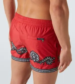 Dolce & Gabbana Printed Swim Trunks