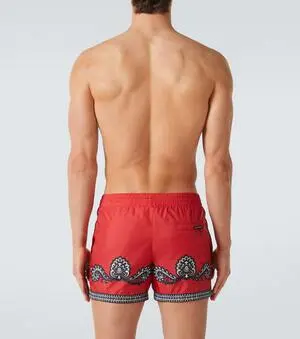 Dolce & Gabbana Printed Swim Trunks