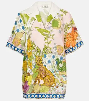 ALEMAIS Hazel Printed Linen Shirt - Multicoloured