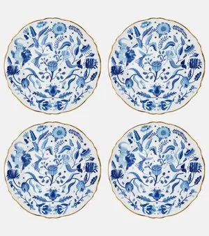 BITOSSI Marino Set Of 4 Porcelain Dinner Plates - Multicoloured