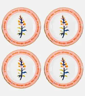 BITOSSI Betonica Set Of 4 Dessert Plates - Multicoloured