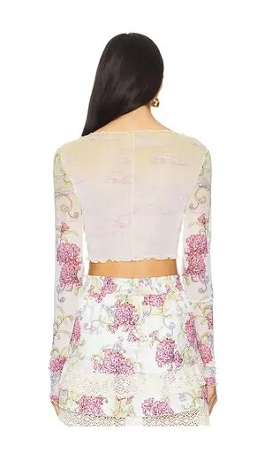 Agua Bendita X Revolve Nelly Crop Top - Lemon