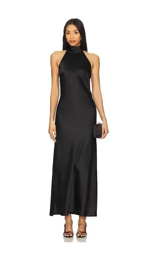 Steve Madden Halterneck Maxi Dress - Black