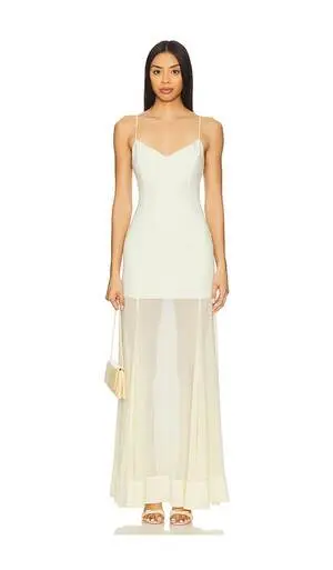 LOVERS AND FRIENDS Caden Maxi Dress - Lemon