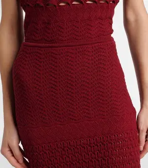 Elie Saab Knitted Midi Skirt